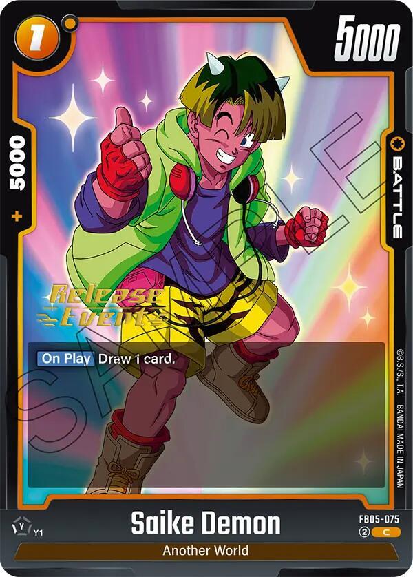 Saike Demon - New Adventure Release Event Cards - Dragon Ball Super ...