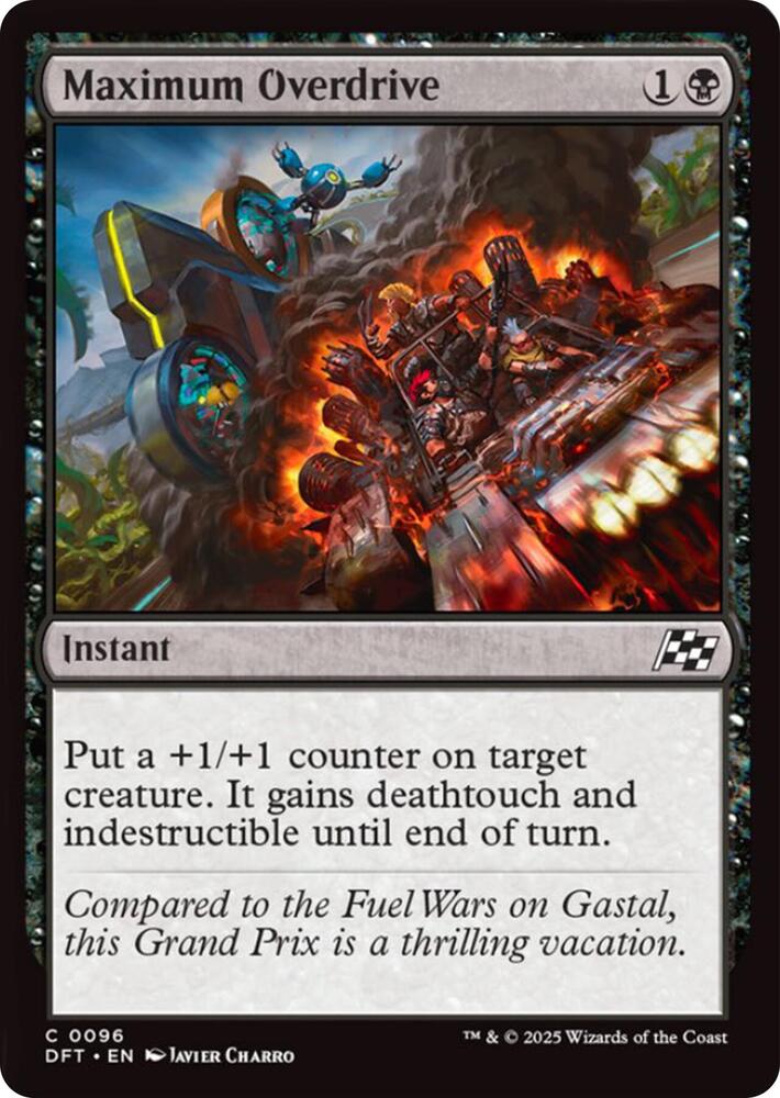 Maximum Overdrive - Aetherdrift - Magic: The Gathering - TCGplayer.com