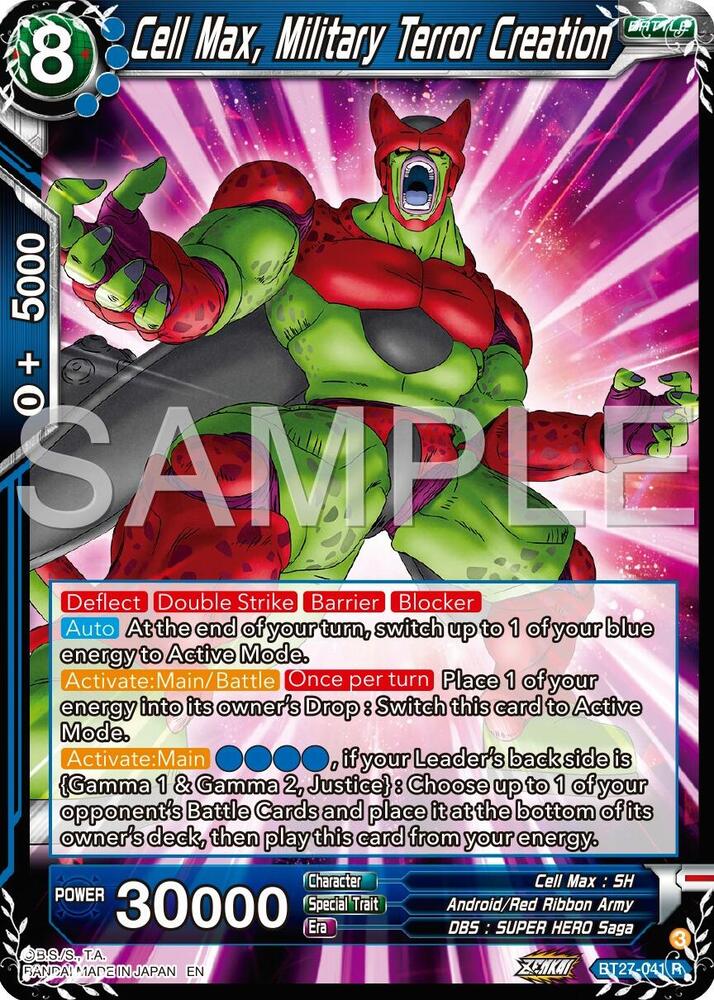 Cell Max, Military Terror Creation - History of Z - Dragon Ball Super ...
