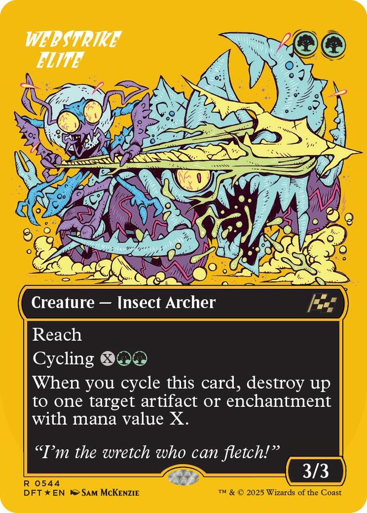 Webstrike Elite (Borderless) (First-Place Foil) - Aetherdrift - Magic ...