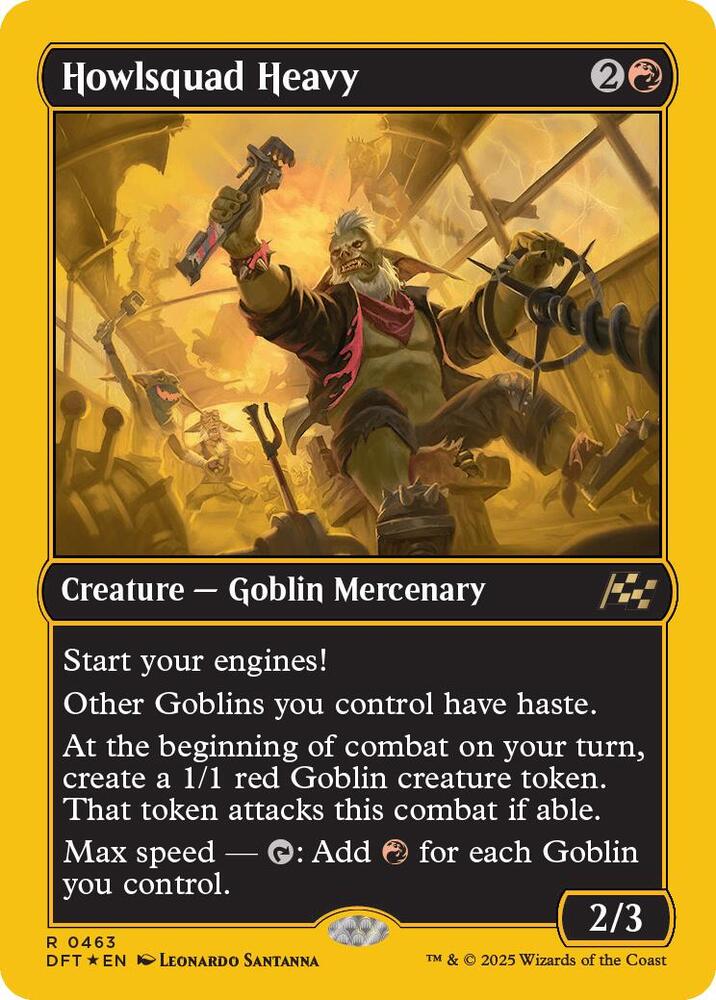 Howlsquad Heavy (First-Place Foil) - Aetherdrift - Magic: The Gathering ...