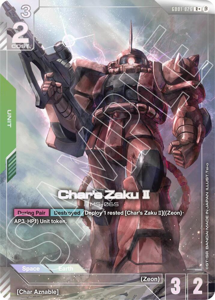 Char's Zaku II (R+) - Edition Beta - Gundam Card Game - TCGplayer.com