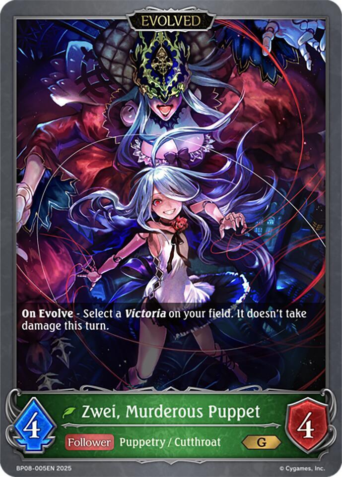 Zwei, Murderous Puppet (Evolved) - BP08: Alterchaotica - Shadowverse: Evolve