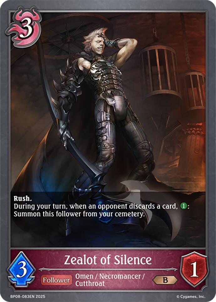 Zealot of Silence - BP08: Alterchaotica - Shadowverse: Evolve - TCGplayer.com