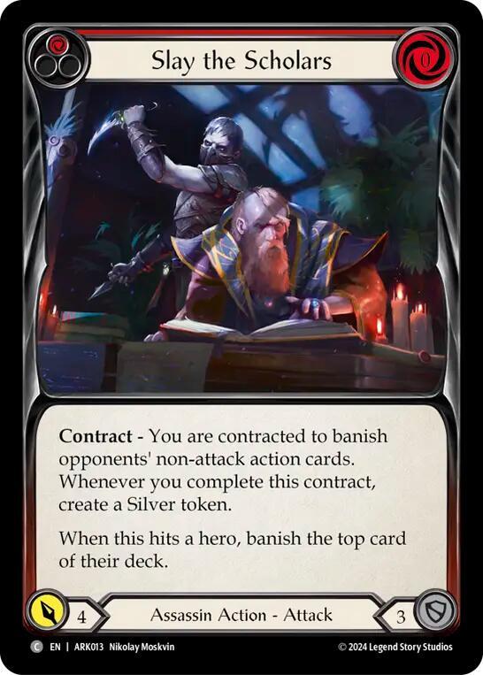 Slay the Scholars (Red) - Blitz Deck: The Hunted - Arakni - Flesh and ...