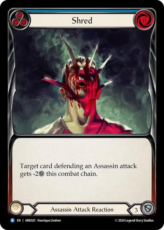 Shred (Blue) - Blitz Deck: The Hunted - Arakni - Flesh and Blood TCG ...