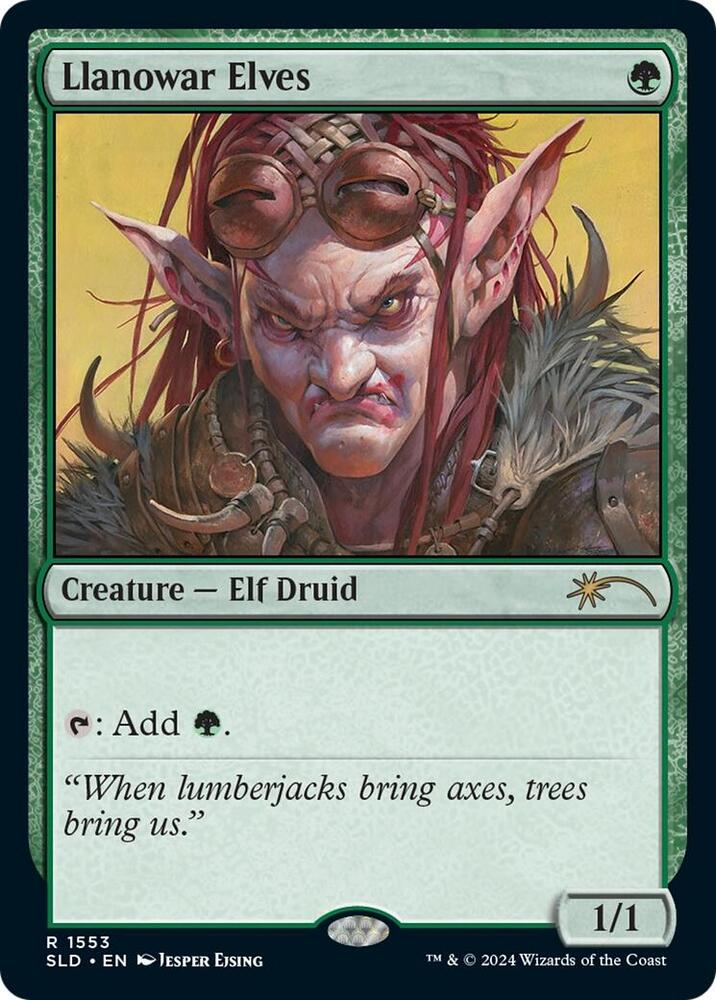 Llanowar Elves (1553) - Secret Lair Drop Series - Magic: The Gathering ...