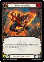 Blaze Headlong (Red) - Blitz Deck: The Hunted - Cindra - Flesh and Blood TCG - TCGplayer.com