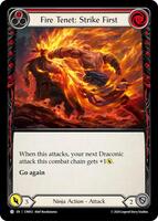 Fire Tenet: Strike First (Red) - Blitz Deck: The Hunted - Cindra ...