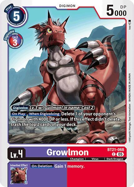 Growlmon - World Convergence - Digimon Card Game - TCGplayer.com
