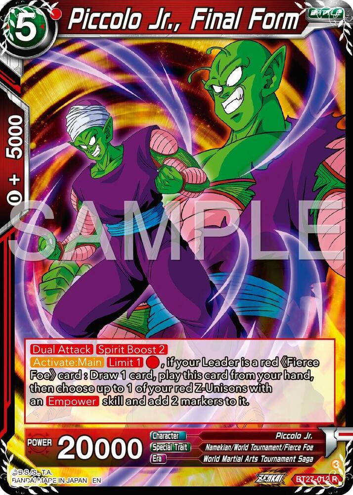 Piccolo Jr., Final Form - History of Z - Dragon Ball Super: Masters