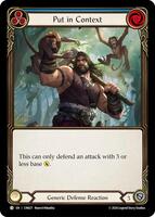 Put in Context (Blue) - Blitz Deck: The Hunted - Cindra - Flesh and Blood TCG