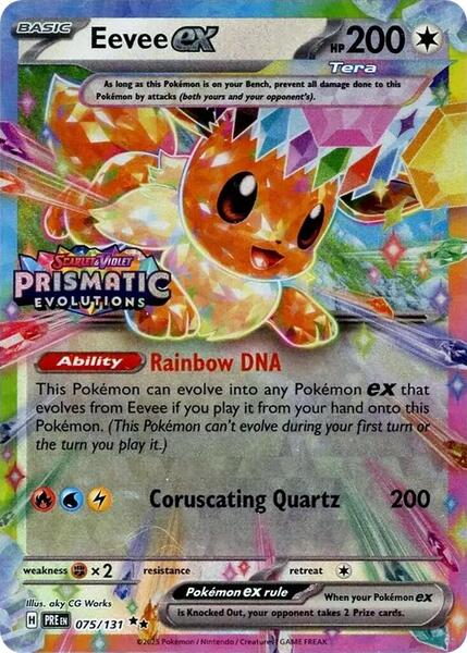 Eevee ex - 075/131 (Prismatic Evolutions Stamp) - Miscellaneous Cards ...