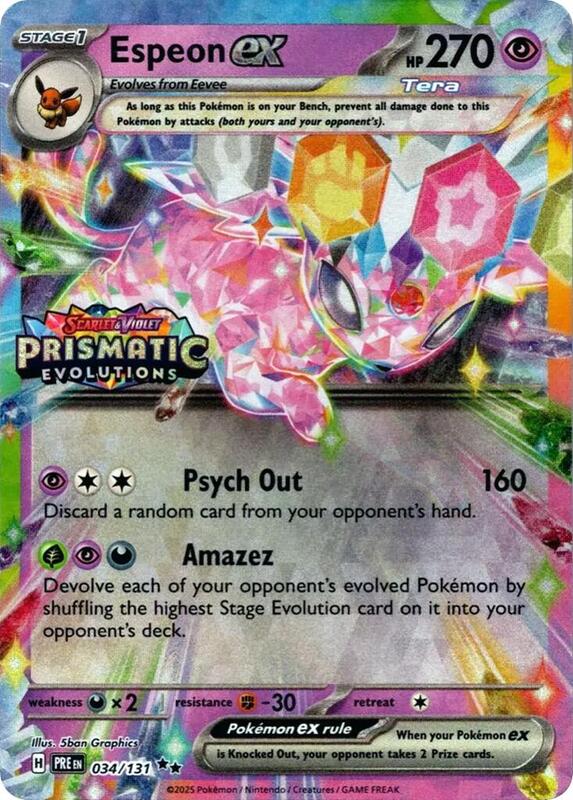 Eevee ex - 075/131 (Prismatic Evolutions Stamp) - Miscellaneous Cards ...