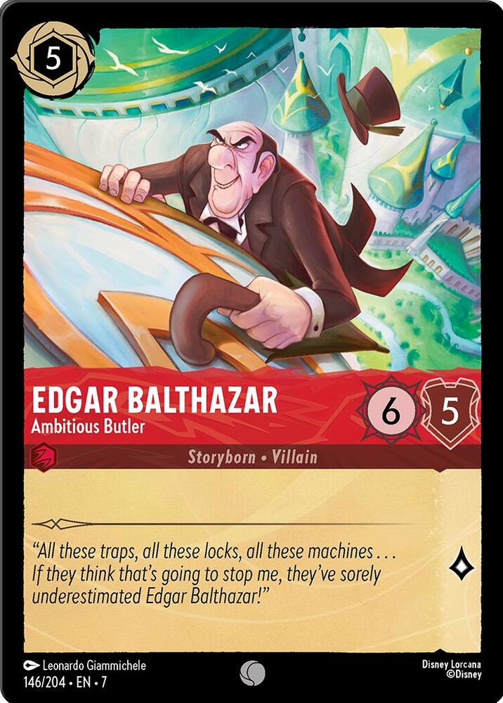 Edgar Balthazar - Ambitious Butler - Archazia's Island - Disney Lorcana ...