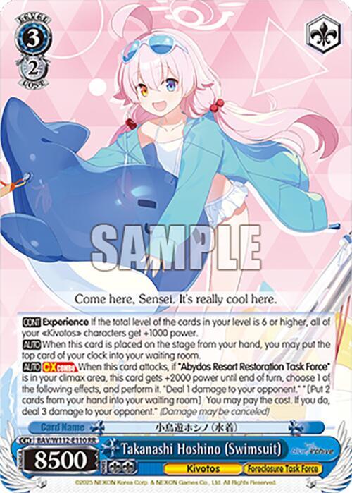 Takanashi Hoshino (Swimsuit) - Blue Archive - Weiss Schwarz