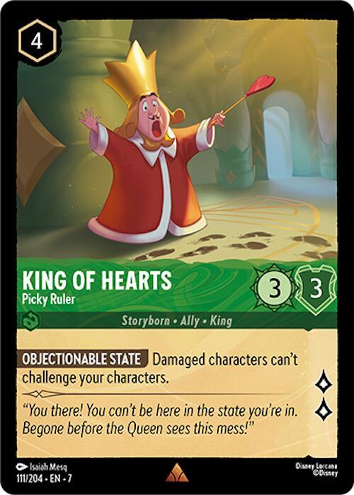 King of Hearts - Picky Ruler - Archazia's Island - Disney Lorcana ...