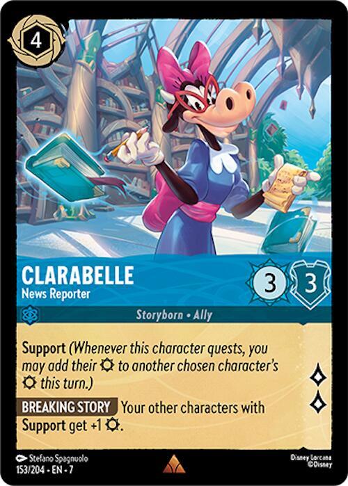 Clarabelle - News Reporter - Archazia's Island - Disney Lorcana ...