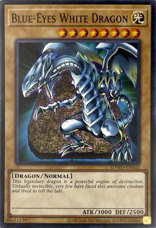 Blue-Eyes White Dragon (SDWD-EN002) (Unlimited Misprint) - Structure ...