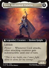 Cecil, Dark Knight (Extended Art) - Back of card