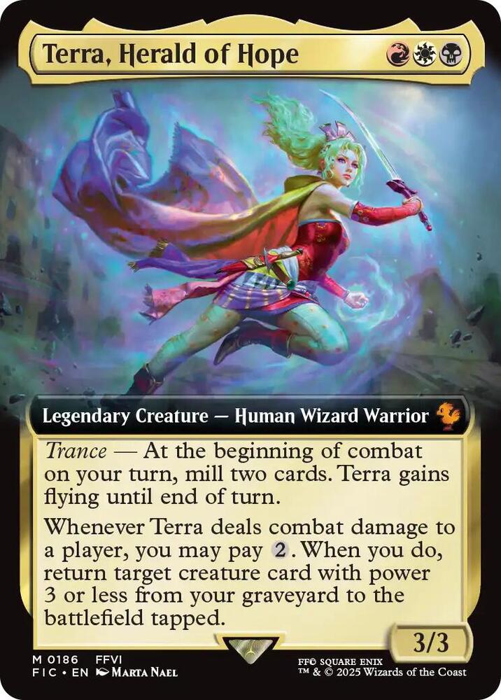 Terra, Herald of Hope (Extended Art) - Commander: FINAL FANTASY - Magic: The Gathering ...