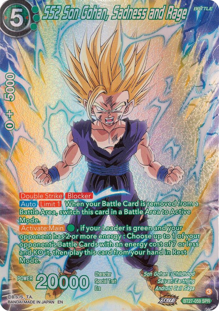 SS2 Son Gohan, Sadness and Rage (SPR) - History of Z - Dragon Ball Super: Masters - TCGplayer.com