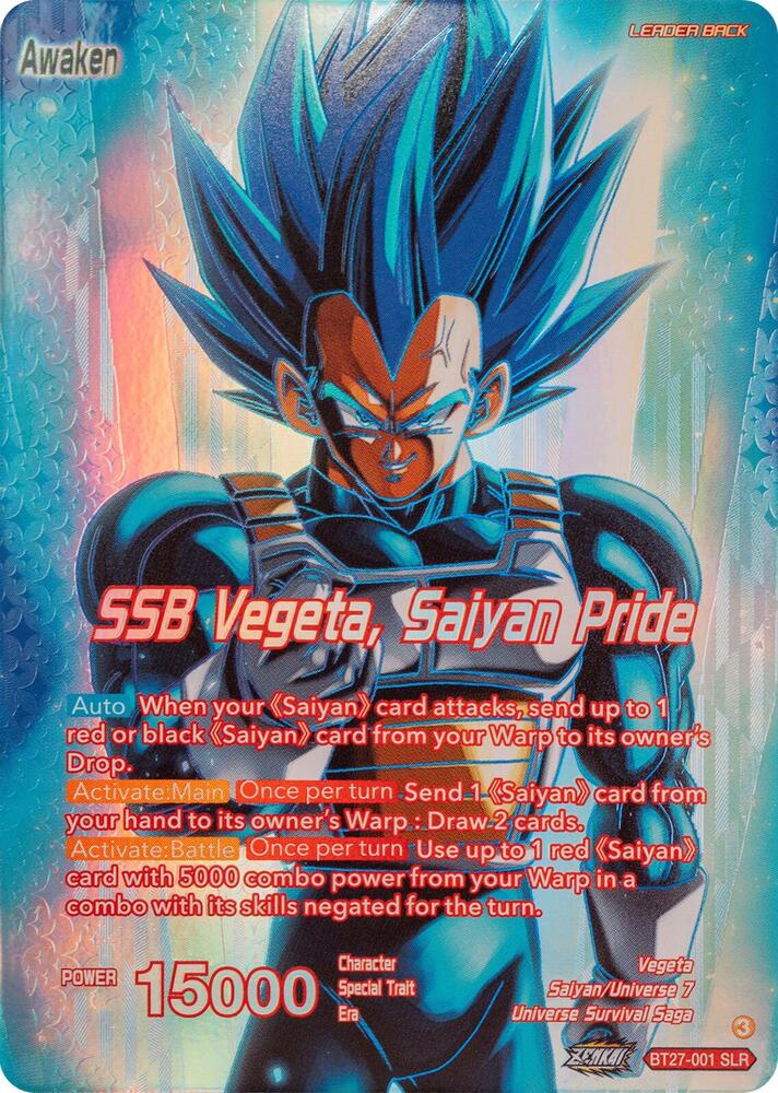Vegeta // SSB Vegeta, Saiyan Pride (SLR) - History of Z - Dragon Ball ...