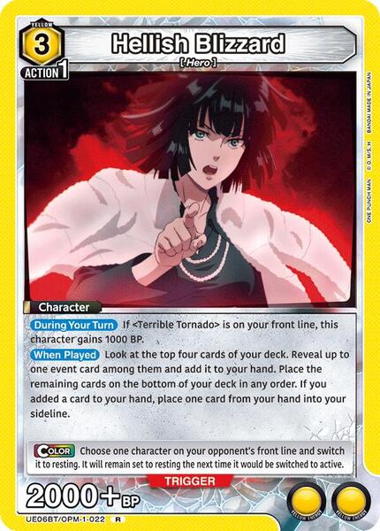Hellish Blizzard (022) - UE06BT: One Punch Man - Union Arena ...