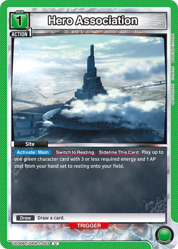 Hero Association - UE06BT: One Punch Man - Union Arena - TCGplayer.com
