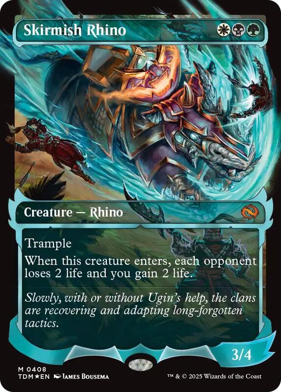 Skirmish Rhino (Showcase) - Tarkir: Dragonstorm - Magic: The Gathering ...