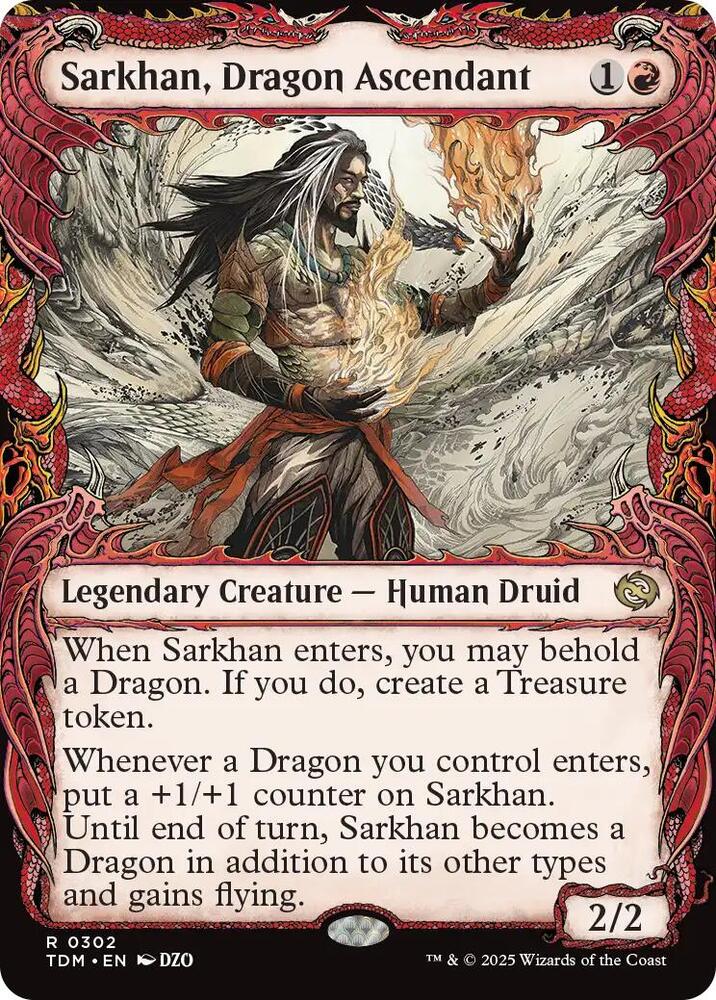 Sarkhan, Dragon Ascendant (0403) (Showcase) - Tarkir: Dragonstorm ...