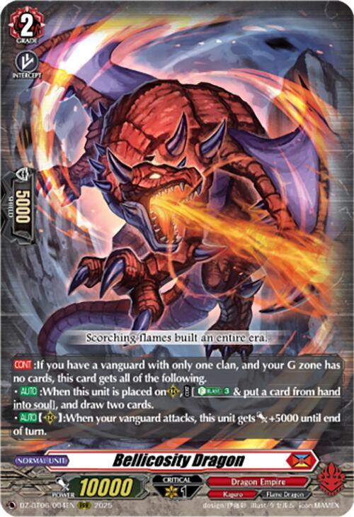 Bellicosity Dragon - DZ-BT06: Generation Dragenesis - Cardfight Vanguard - TCGplayer.com