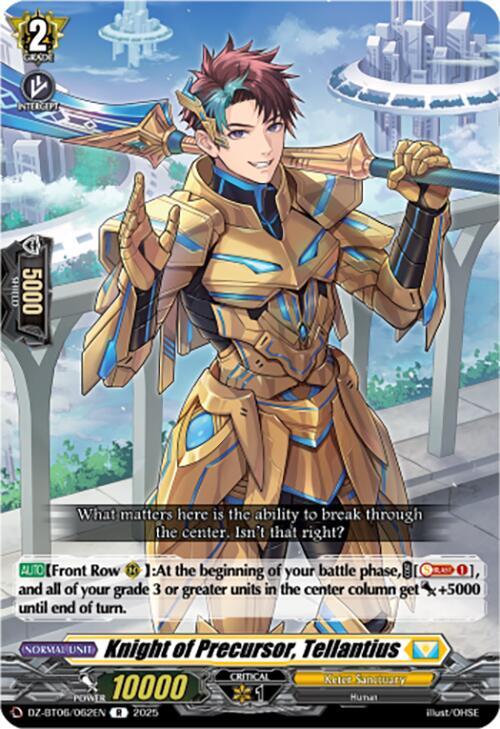 Knight of Precursor, Tellantius - DZ-BT06: Generation Dragenesis - Cardfight Vanguard