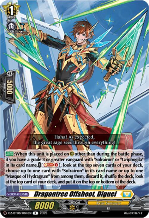 Dragontree Offshoot, Diguei - DZ-BT06: Generation Dragenesis - Cardfight Vanguard - TCGplayer.com