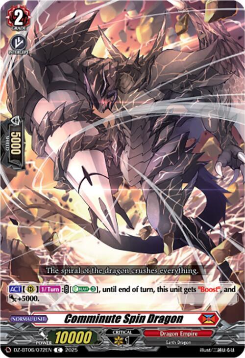 Comminute Spin Dragon - DZ-BT06: Generation Dragenesis - Cardfight Vanguard