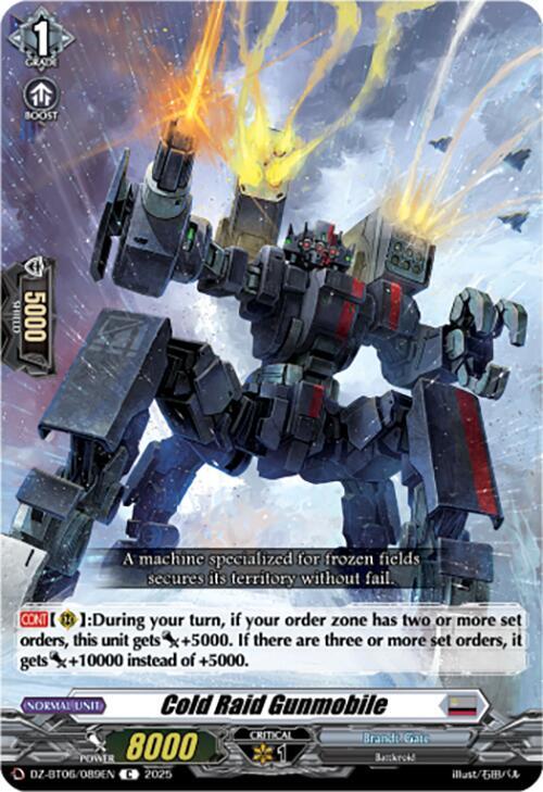 Cold Raid Gunmobile - DZ-BT06: Generation Dragenesis - Cardfight Vanguard