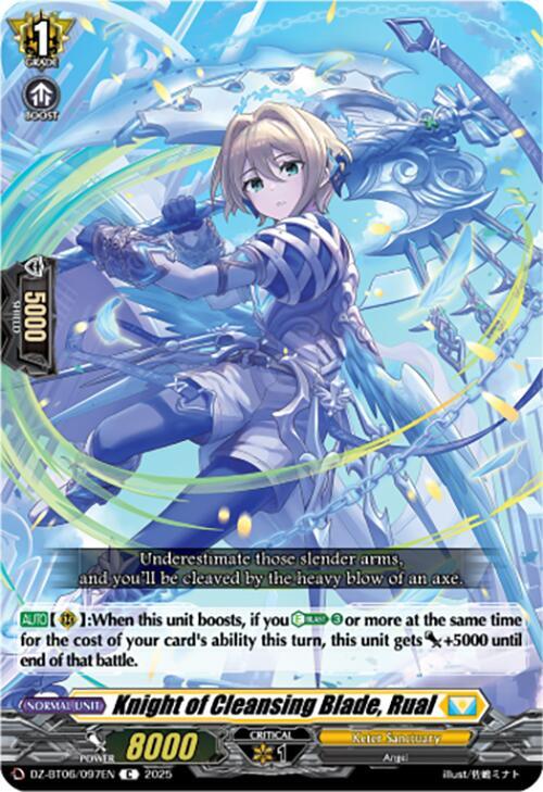 Knight of Cleansing Blade, Rual - DZ-BT06: Generation Dragenesis - Cardfight Vanguard