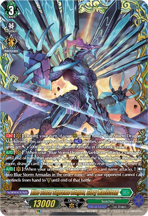 Blue Storm Supreme Dragon, Glory Maelstrom (FFR) - DZ-BT06: Generation Dragenesis - Cardfight ...