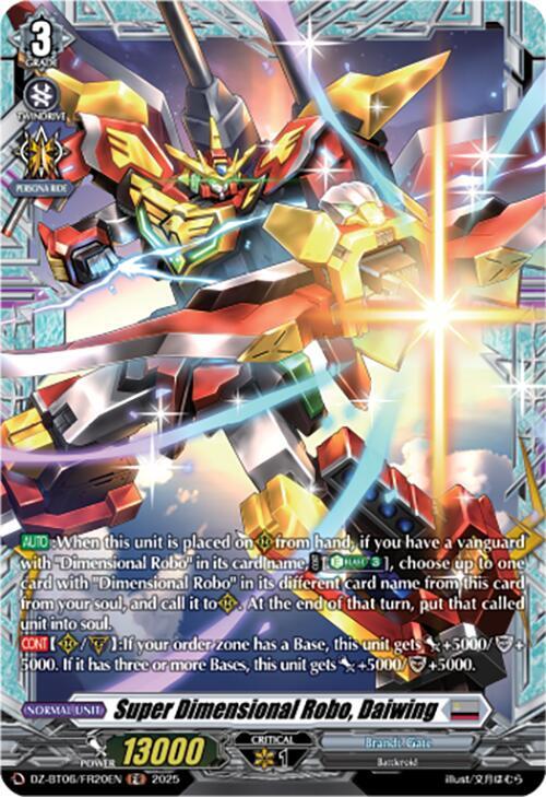 Super Dimensional Robo, Daiwing (FR) - DZ-BT06: Generation Dragenesis ...