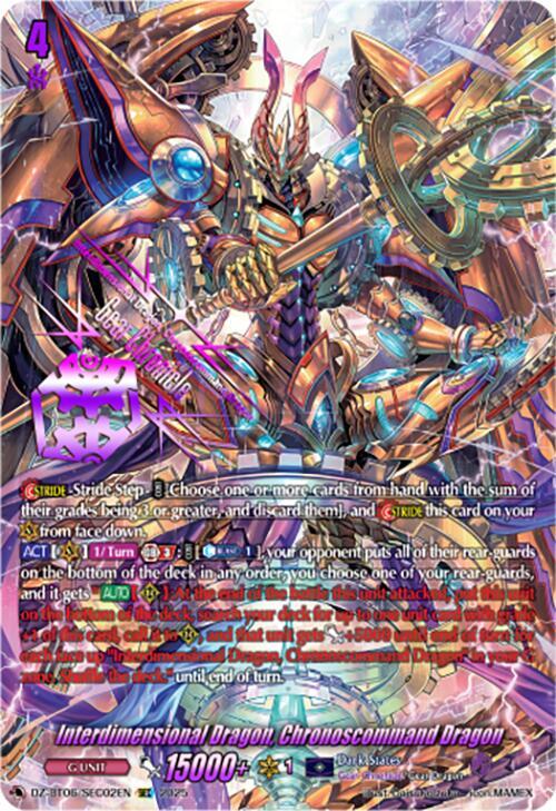 Interdimensional Dragon, Chronoscommand Dragon (SEC) - DZ-BT06: Generation Dragenesis ...