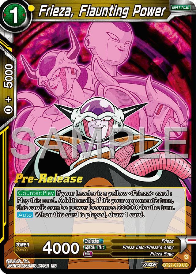 Frieza, Flaunting Power - History of Z Pre-Release Cards - Dragon Ball ...