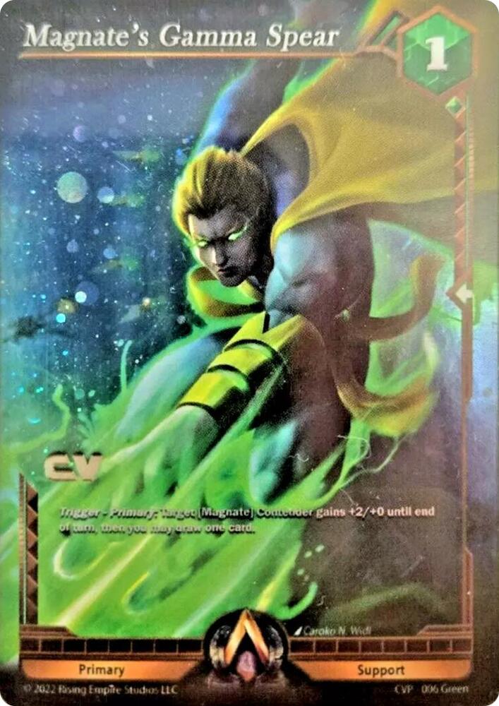 Magnate's Gamma Spear (Collectors Vault Promo) - Alpha Clash Promo ...