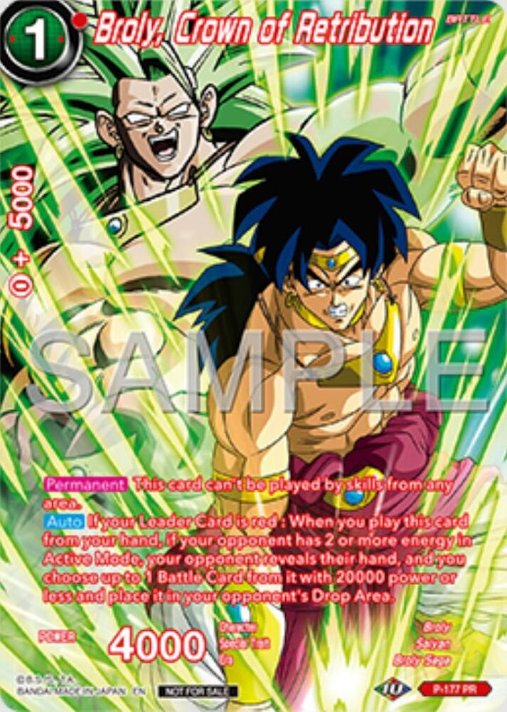 Broly, Crown of Retribution (Premium Alt-Art Set 2025 Vol.1 ...