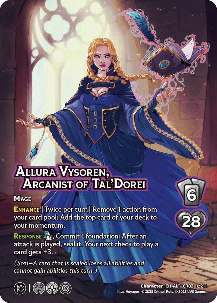 Allura Vysoren, Arcanist of Tal'Dorei (Alternate Art) - Critical Role ...