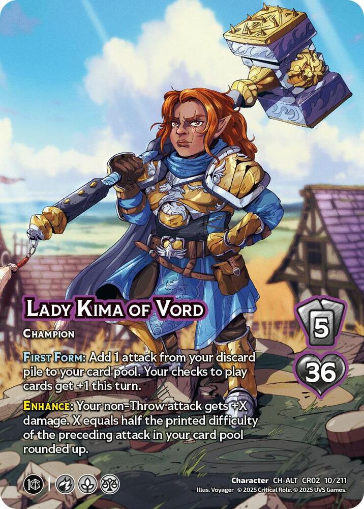 Lady Kima of Vord (Alternate Art) - Critical Role: Heroes of Exandria ...