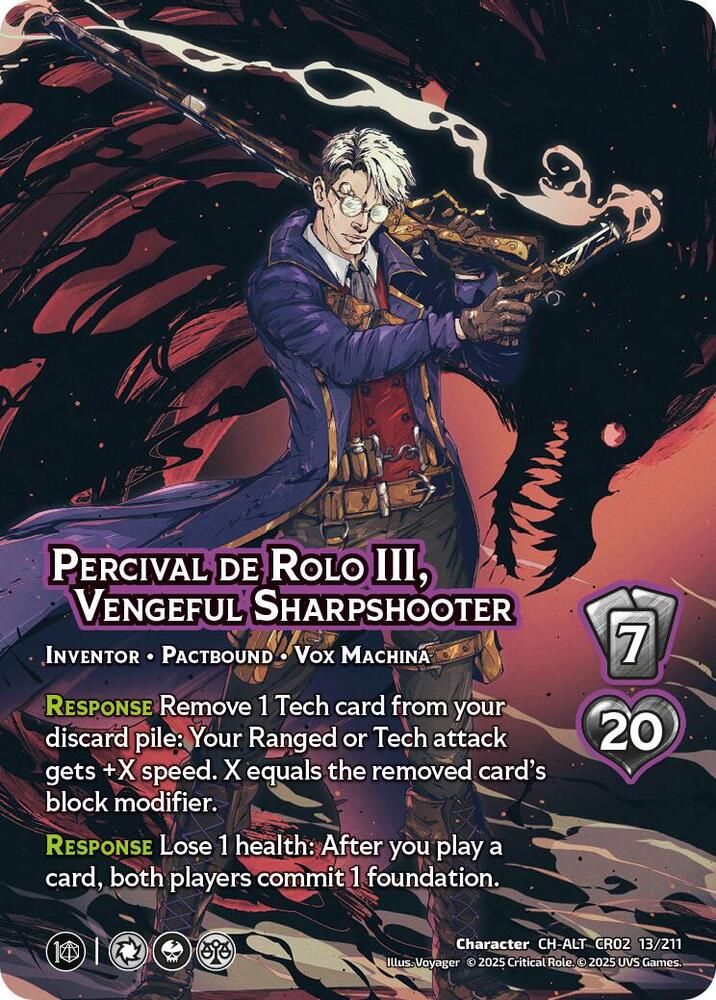 Percival de Rolo III, Vengeful Sharpshooter (Alternate Art) - Critical ...
