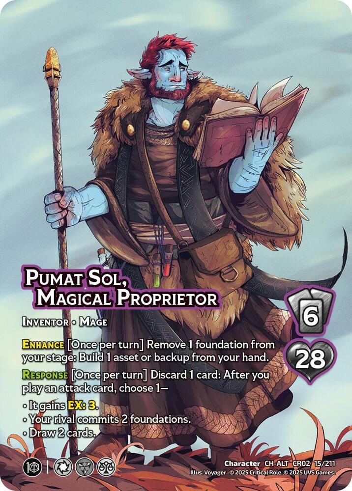 Pumat Sol, Magical Proprietor (Alternate Art) - Critical Role: Heroes ...