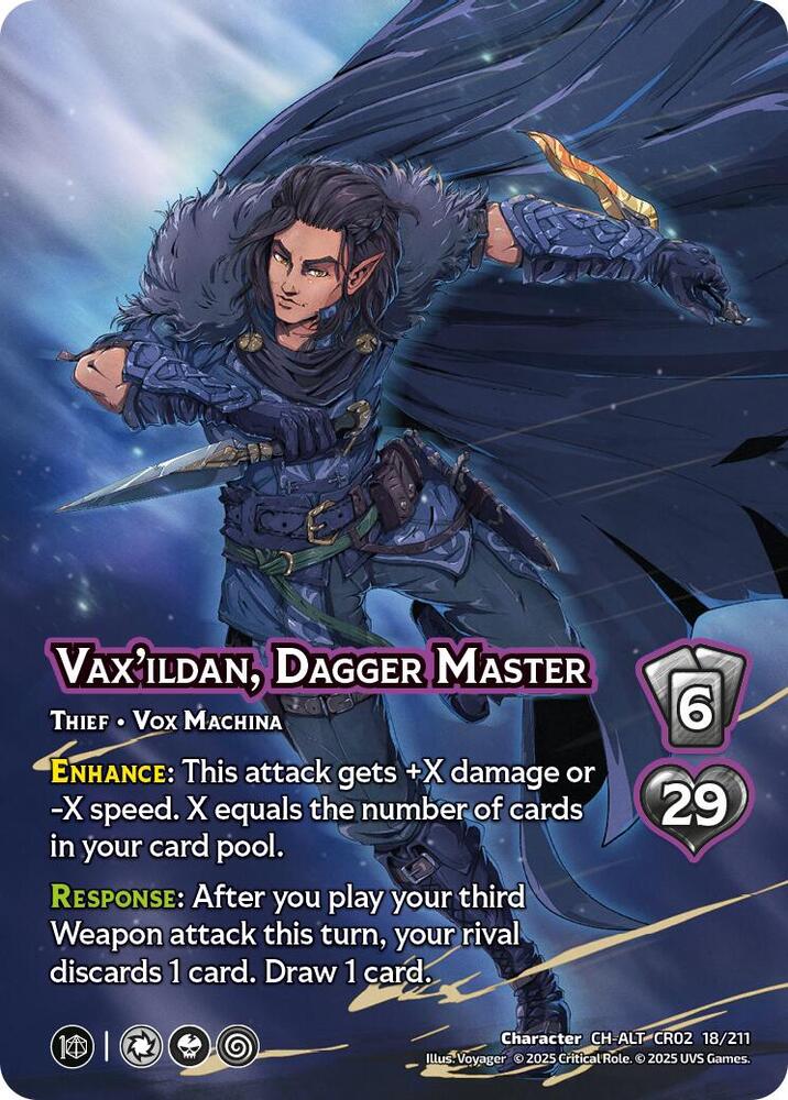 Vax'ildan, Dagger Master (Alternate Art) - Critical Role: Heroes of ...