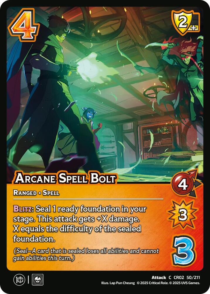 Arcane Spell Bolt - Critical Role: Heroes of Exandria - UniVersus ...