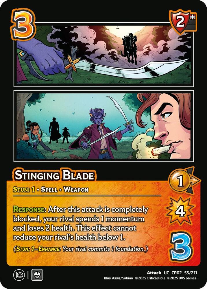 Stinging Blade - Critical Role: Heroes of Exandria - UniVersus ...